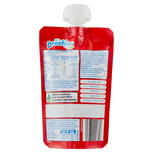 Strawberry Yogurt Squishy Pouch 150g